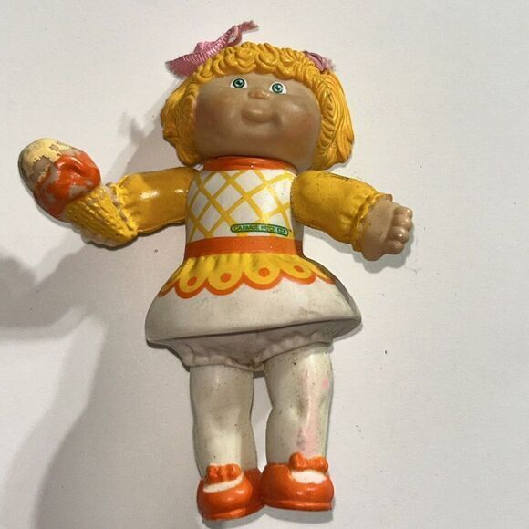 Toys | Vtg Cabbage Patch Kids Girl Blonde Hair Figure 3 Possible With ...